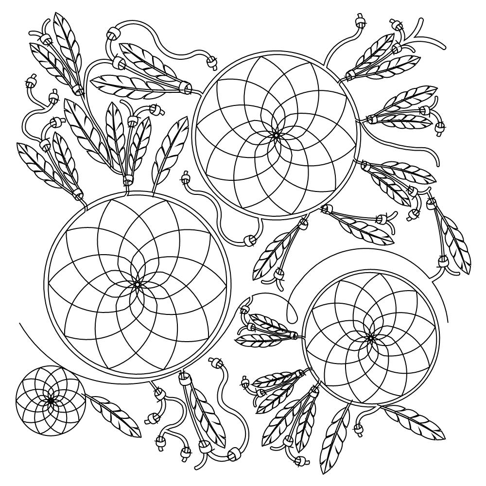 dream catcher pano 001 Digital Pattern | Sweet Dreams Quilt Studio ...