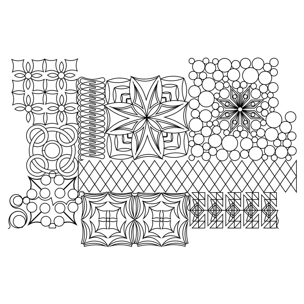 dream tangle pano 002 Digital Pattern | Sweet Dreams Quilt Studio ...
