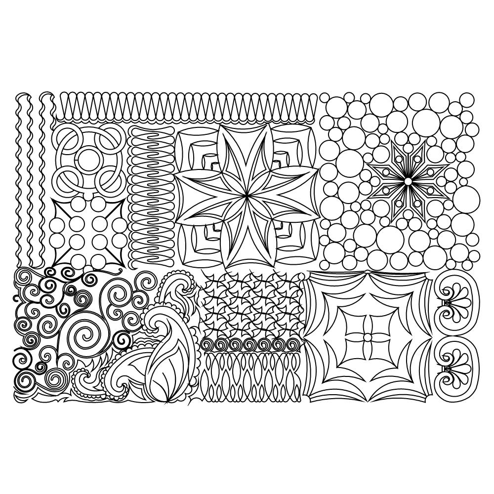 dream tangle rec 001 Digital Pattern | Sweet Dreams Quilt Studio - Edge ...