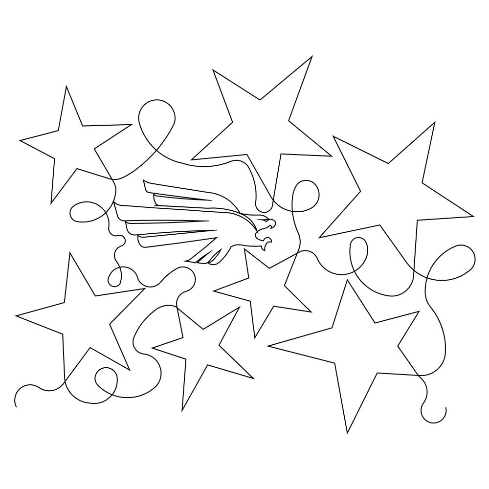eagle star pano 001 Digital Pattern | Sweet Dreams Quilt Studio - Edge ...