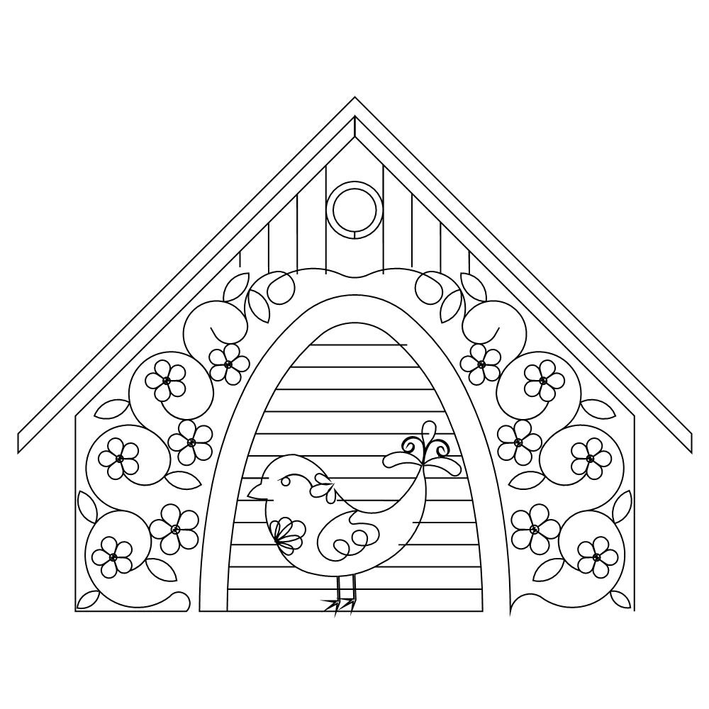 eh cuckoo clock top - Digital Block Patterns | Sweet Dreams Quilt Studio