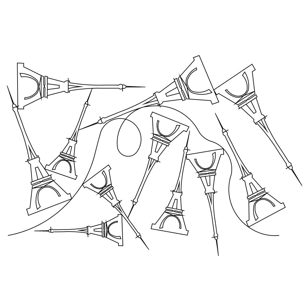 eiffel tower pano 003 Digital Pattern | Sweet Dreams Quilt Studio ...