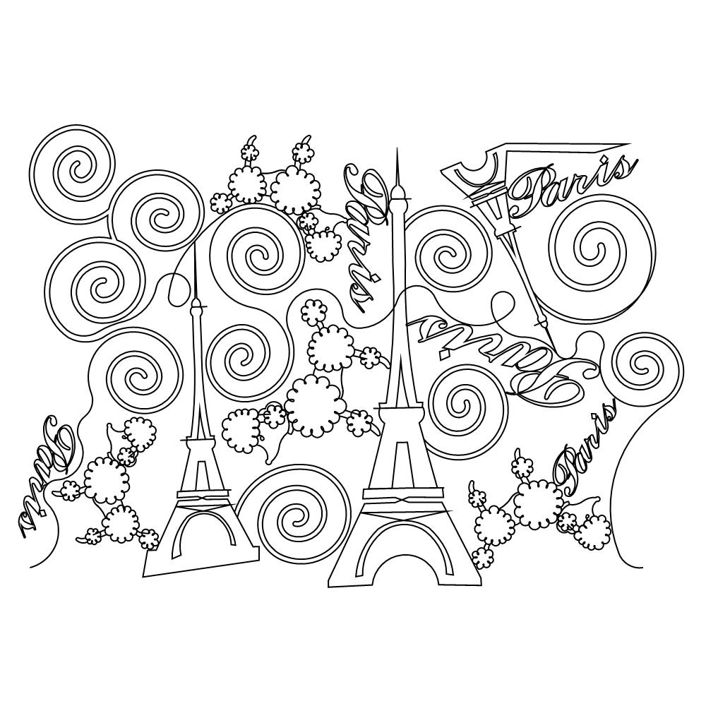 eiffel tower pano 004 Digital Pattern | Sweet Dreams Quilt Studio ...