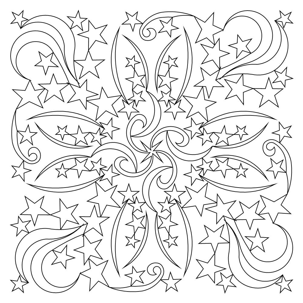 elegant star block 014 Digital Pattern | Sweet Dreams Quilt Studio ...