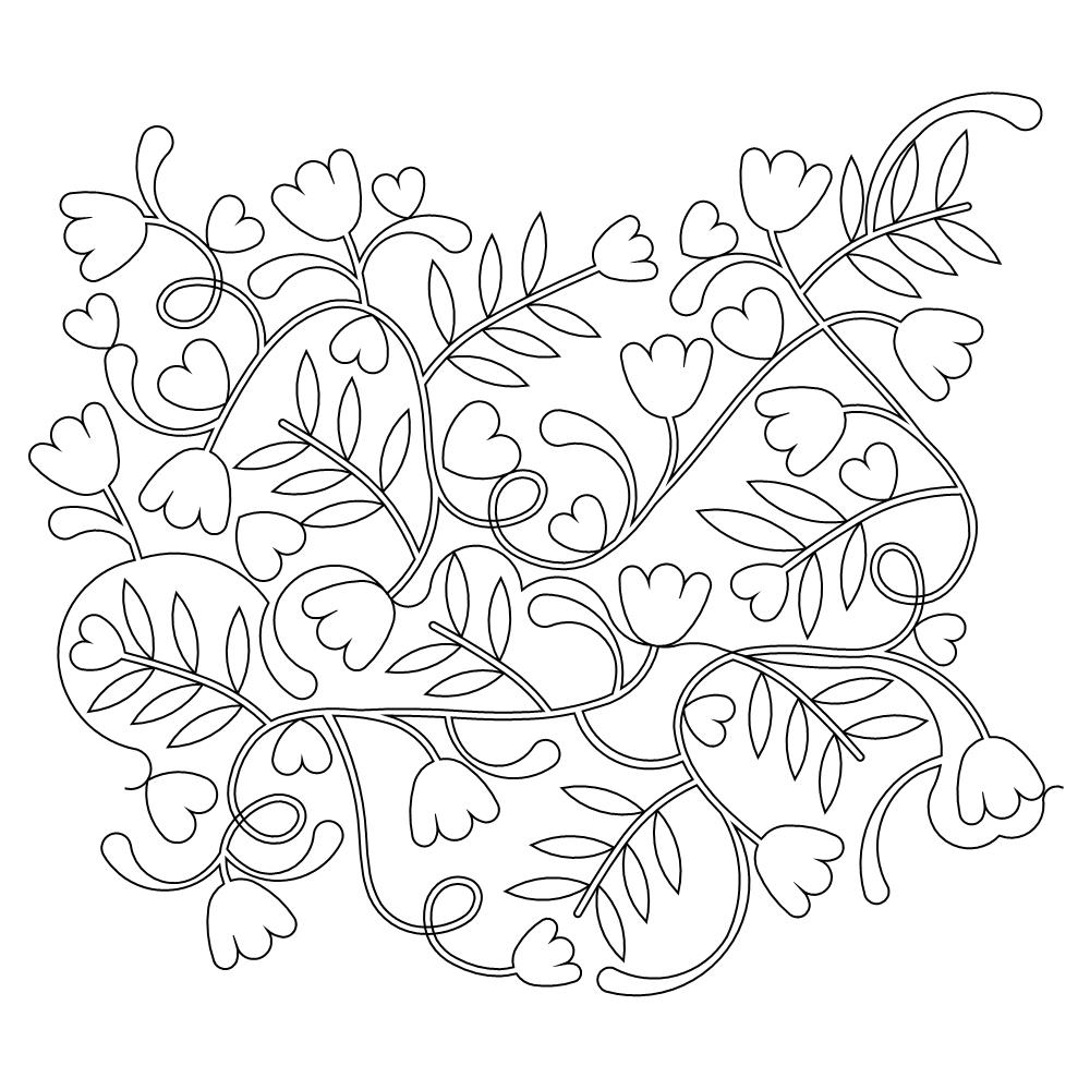 elizabeth floral pano 002 Digital Pattern | Sweet Dreams Quilt Studio ...