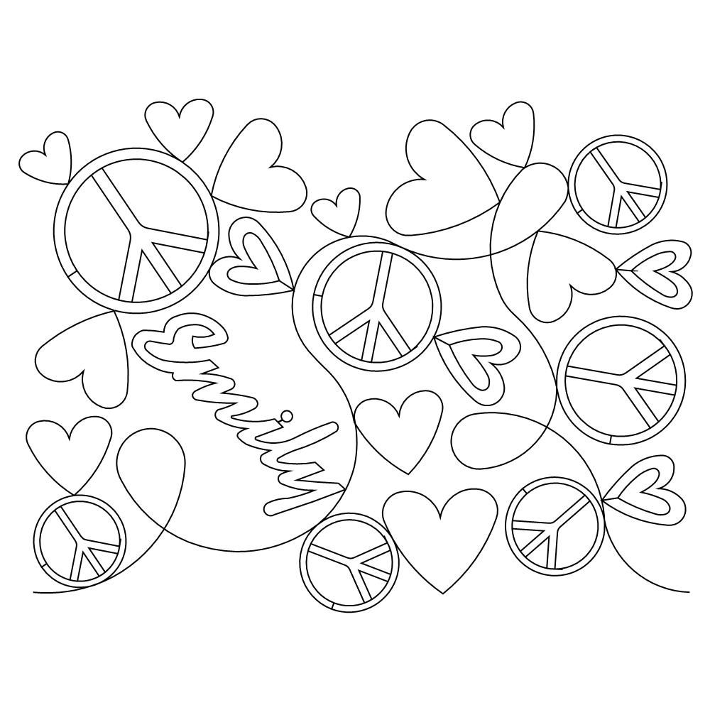 emily peace 002 Digital Pattern | Sweet Dreams Quilt Studio - Edge to ...