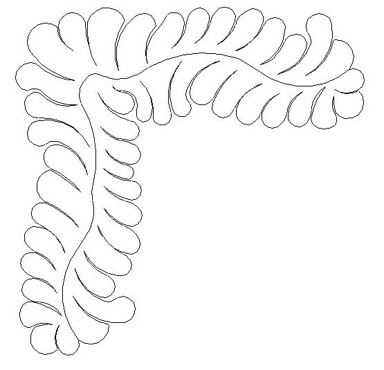 Feather Border Corner Digital Pattern | Sweet Dreams Quilt Studio ...