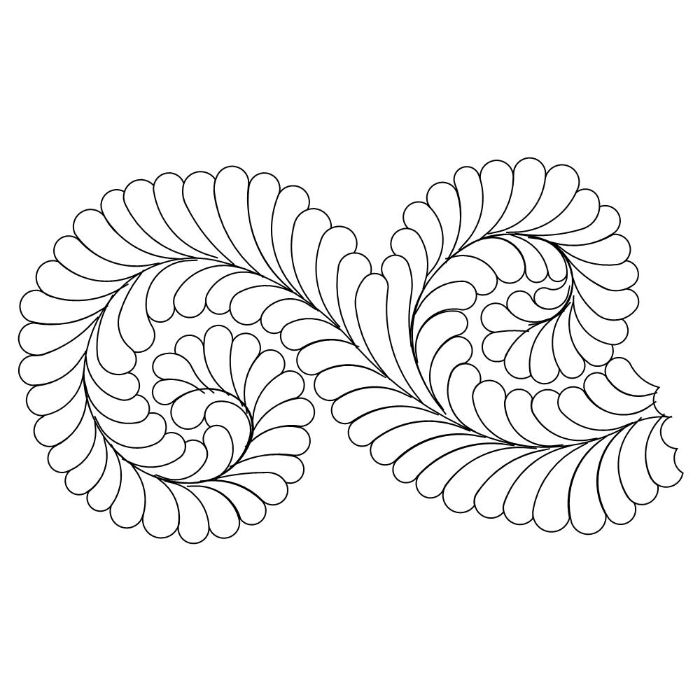 feather large border Digital Pattern | Sweet Dreams Quilt Studio ...