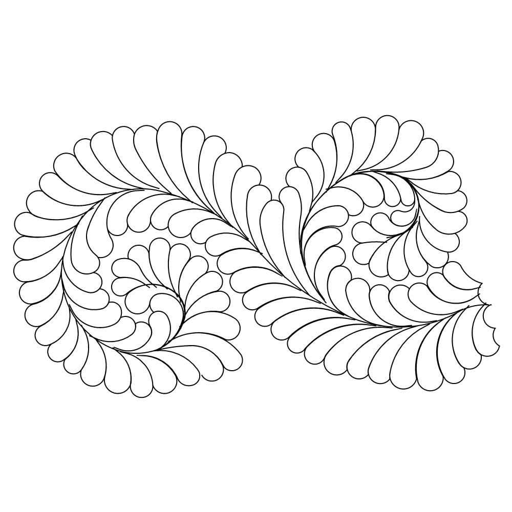 feather large brd crn Digital Pattern | Sweet Dreams Quilt Studio ...