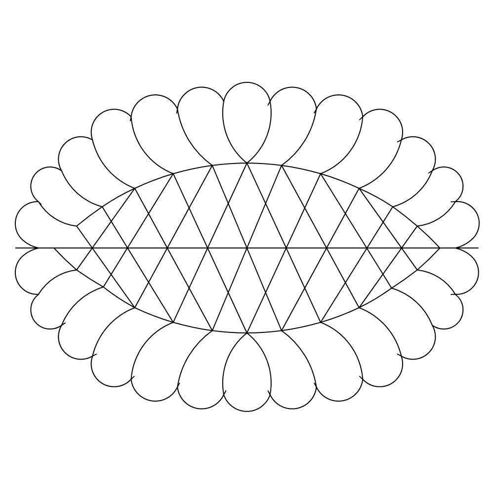 feather oval border Digital Pattern | Sweet Dreams Quilt Studio ...