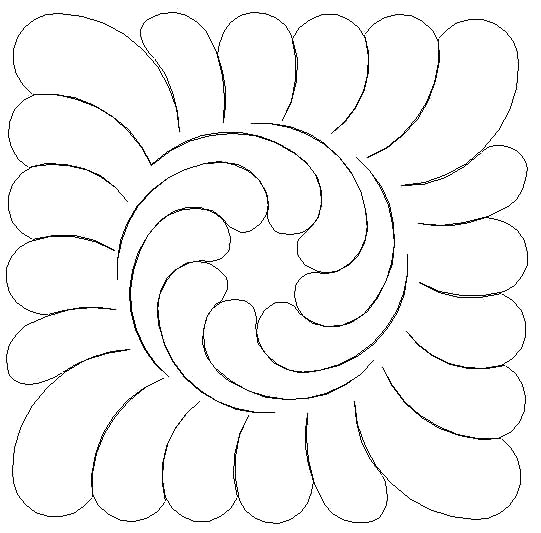 Feather Square 1 Digital Pattern | Sweet Dreams Quilt Studio - Digital ...