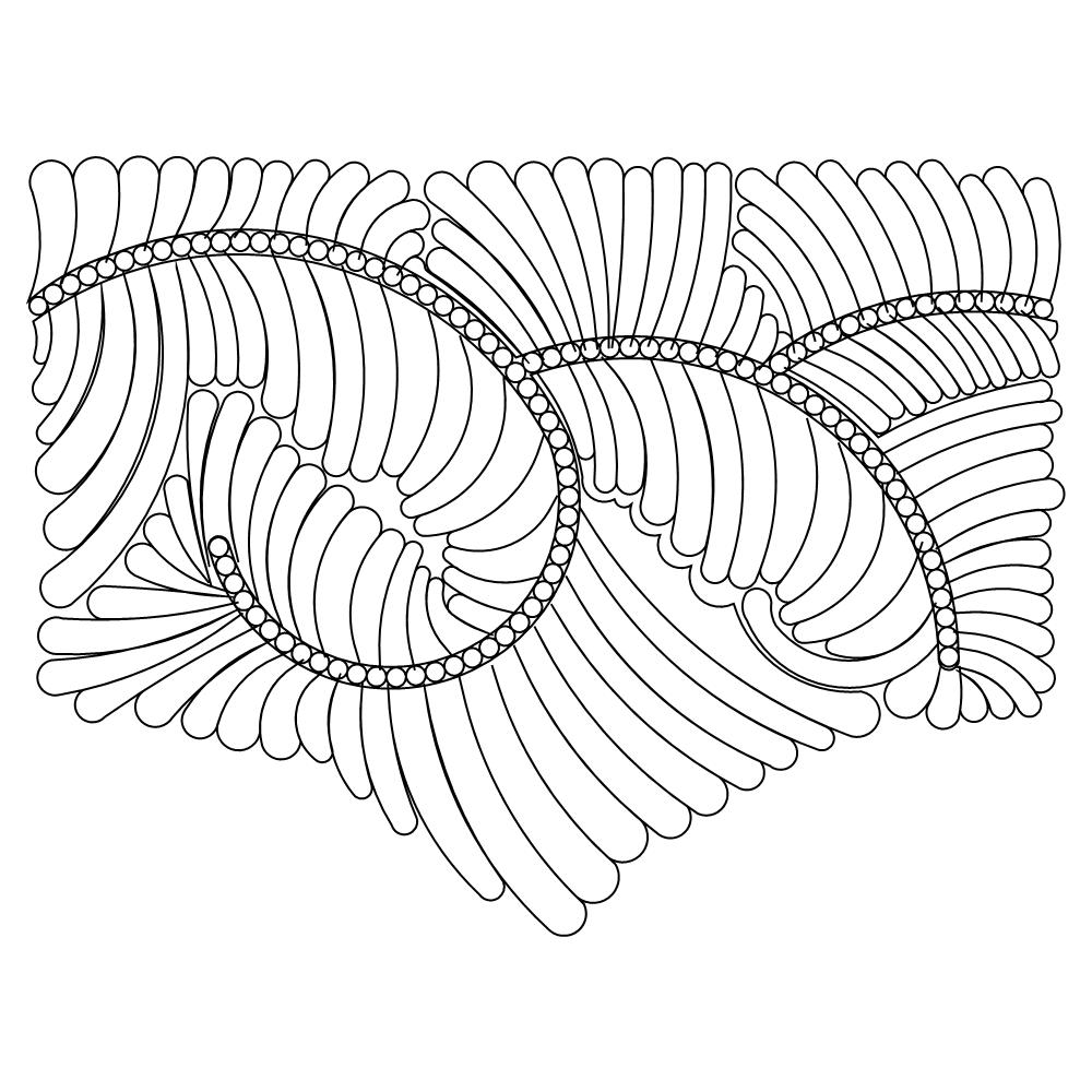 feather swag border 004 Digital Pattern | Sweet Dreams Quilt Studio ...