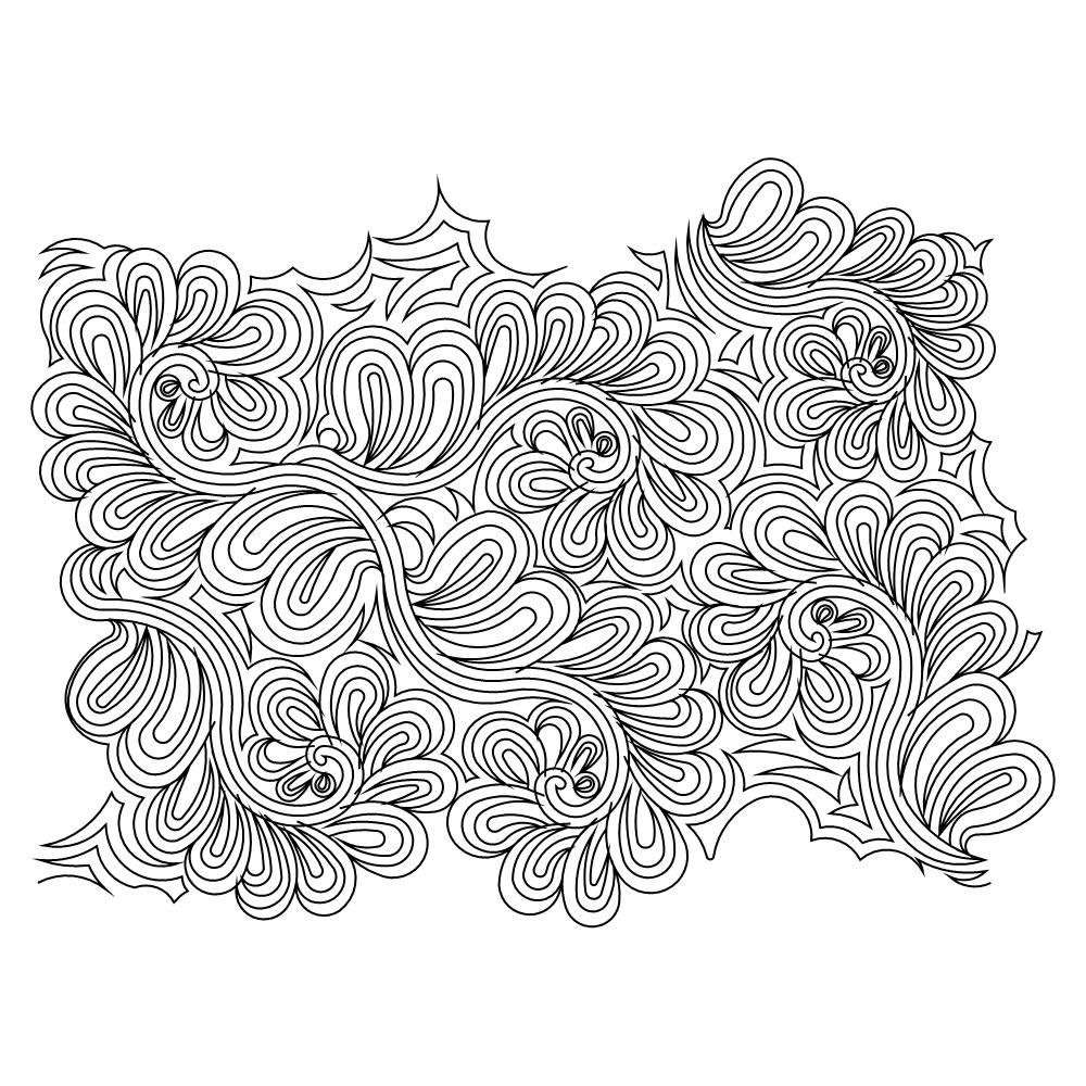 feather swirl pano 005 Digital Pattern | Sweet Dreams Quilt Studio ...