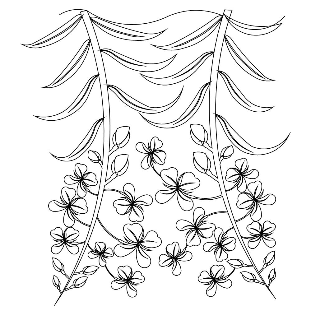 fireweed border 002 Digital Pattern | Sweet Dreams Quilt Studio ...