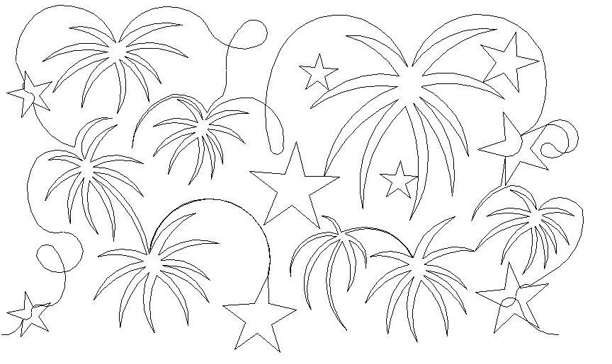 fireworks 2 Digital Pattern | Sweet Dreams Quilt Studio - Edge to Edge ...