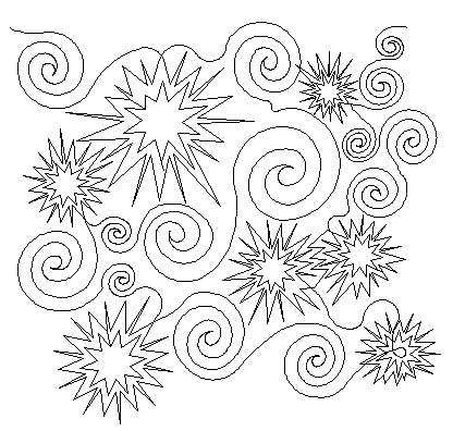 fireworks Digital Pattern | Sweet Dreams Quilt Studio - Edge to Edge ...