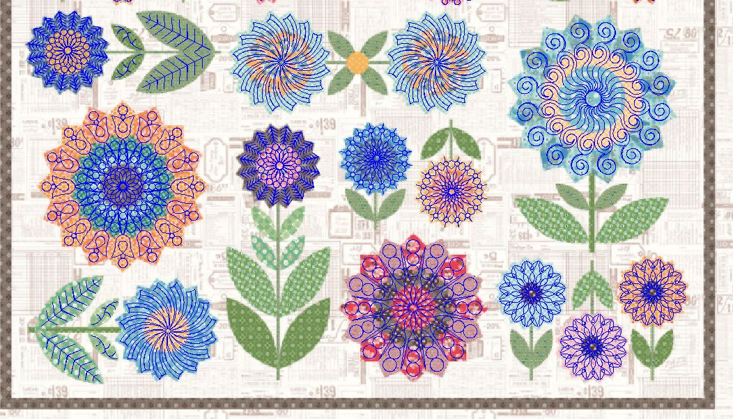 Flea Market Flowers Quilt Bundle - Digital Bundles Patterns | Sweet ...