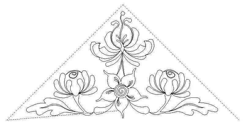 flower spice triangle 1 Digital Pattern | Sweet Dreams Quilt Studio