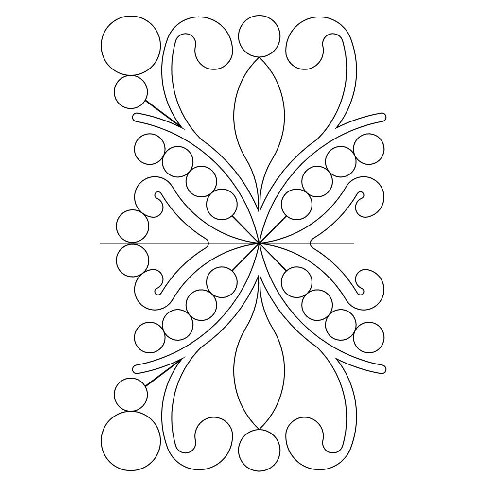 frilly tulip border 001 Digital Pattern | Sweet Dreams Quilt Studio ...