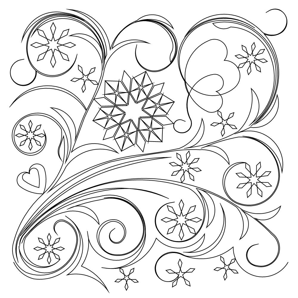 frozen blowing wind 001 Digital Pattern | Sweet Dreams Quilt Studio ...