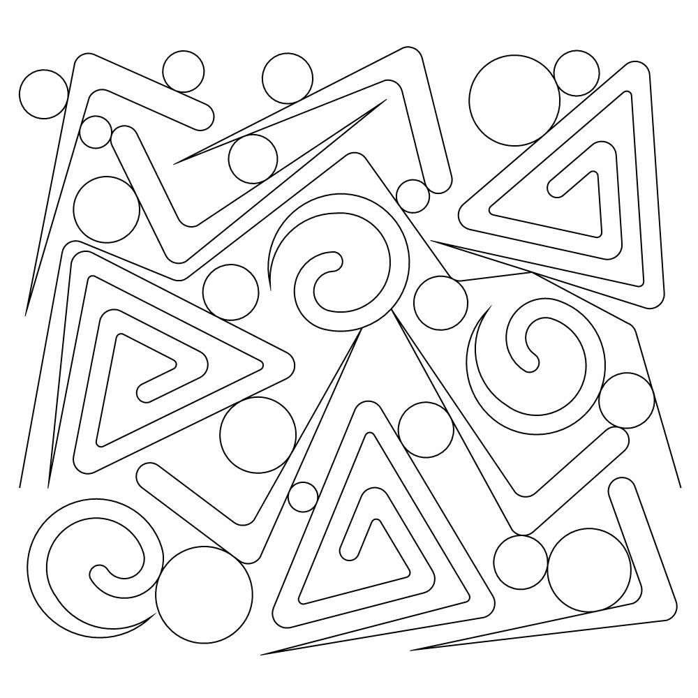 geometric swirls pano sq Digital Pattern | Sweet Dreams Quilt Studio ...