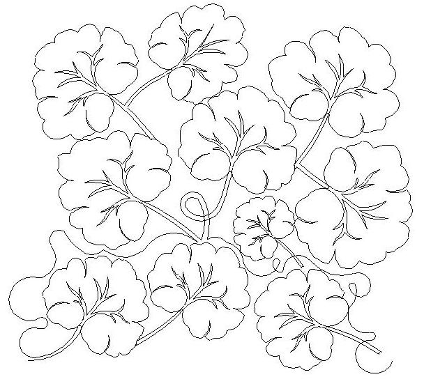geranium leaves pano Digital Pattern | Sweet Dreams Quilt Studio - Edge ...