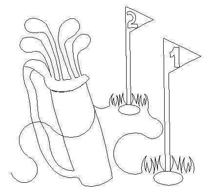 golf border 001 Digital Pattern | Sweet Dreams Quilt Studio - Digital ...