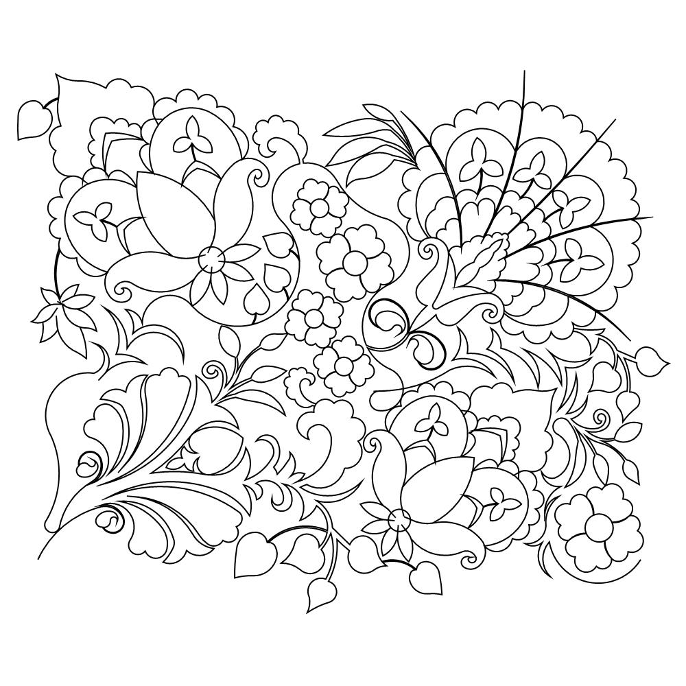grandmas flower pano 001 Digital Pattern | Sweet Dreams Quilt Studio ...