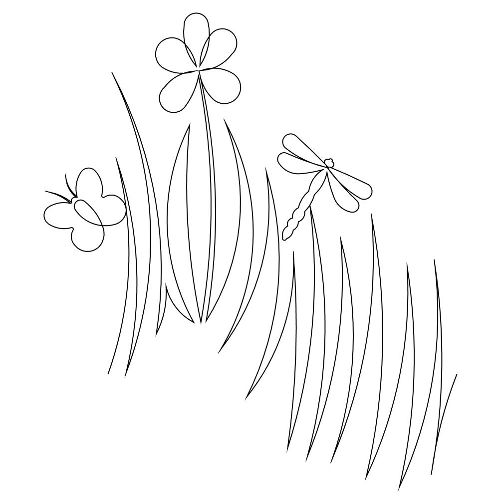 grass pano 001 Digital Pattern | Sweet Dreams Quilt Studio - Edge to ...