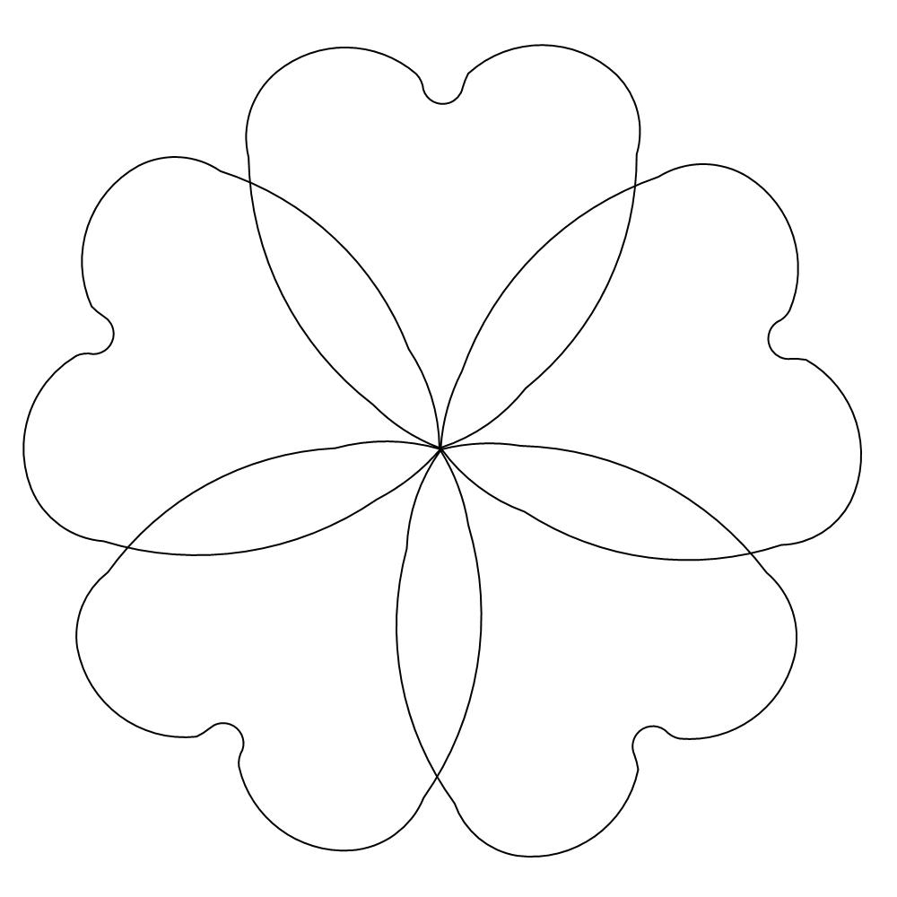 heart flower simple Digital Pattern | Sweet Dreams Quilt Studio ...