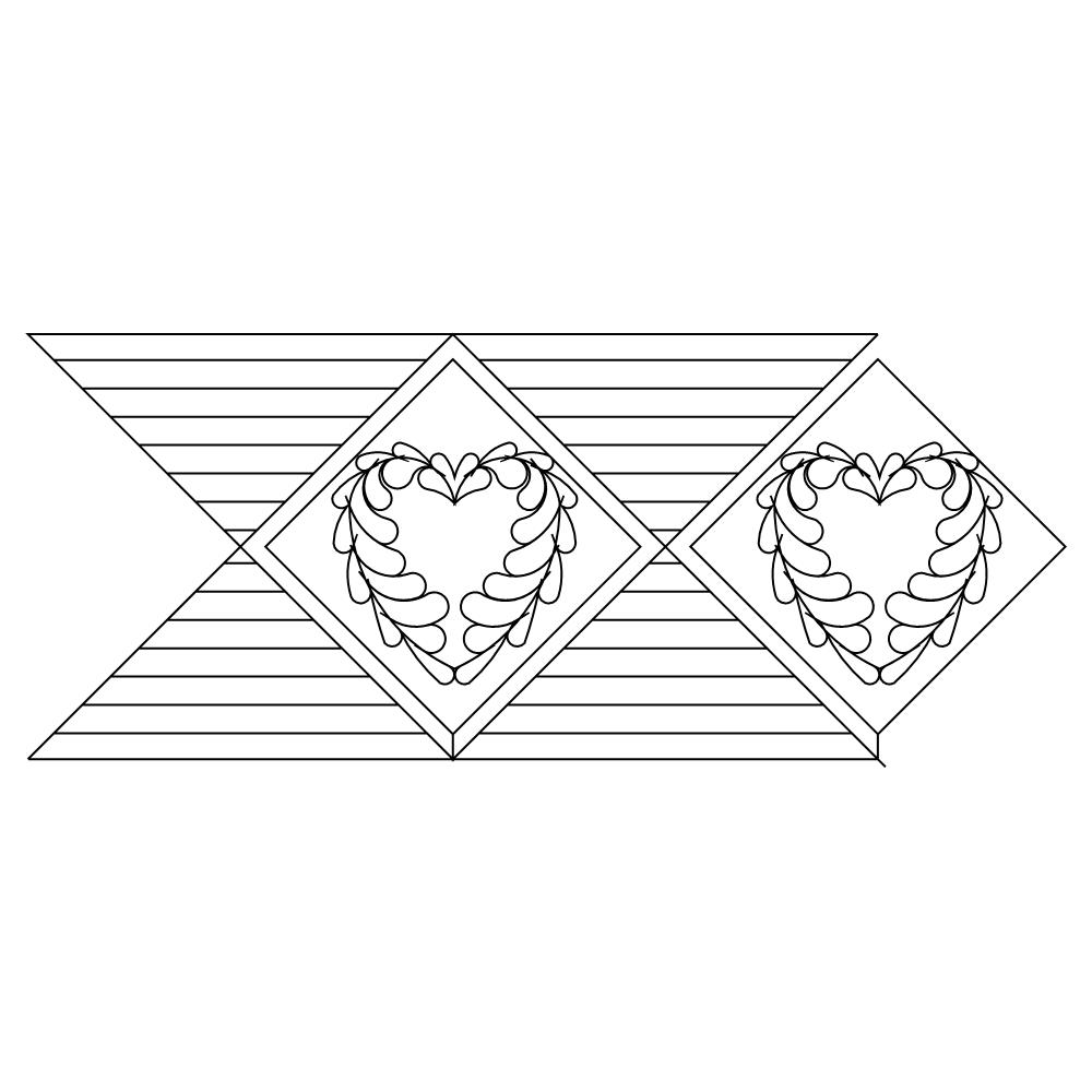 heart line border 001 Digital Pattern | Sweet Dreams Quilt Studio ...