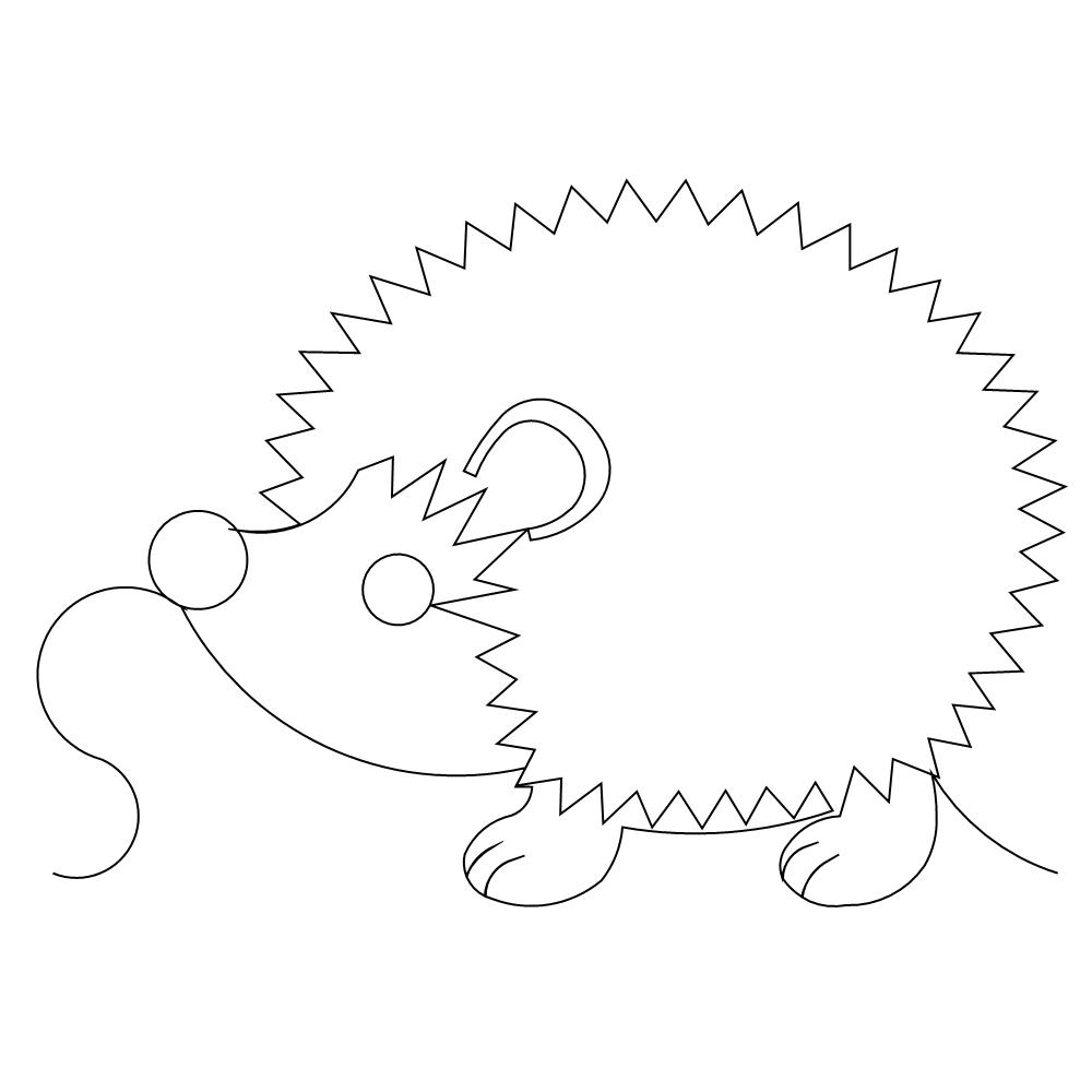 hedgehog border 001 Digital Pattern | Sweet Dreams Quilt Studio ...