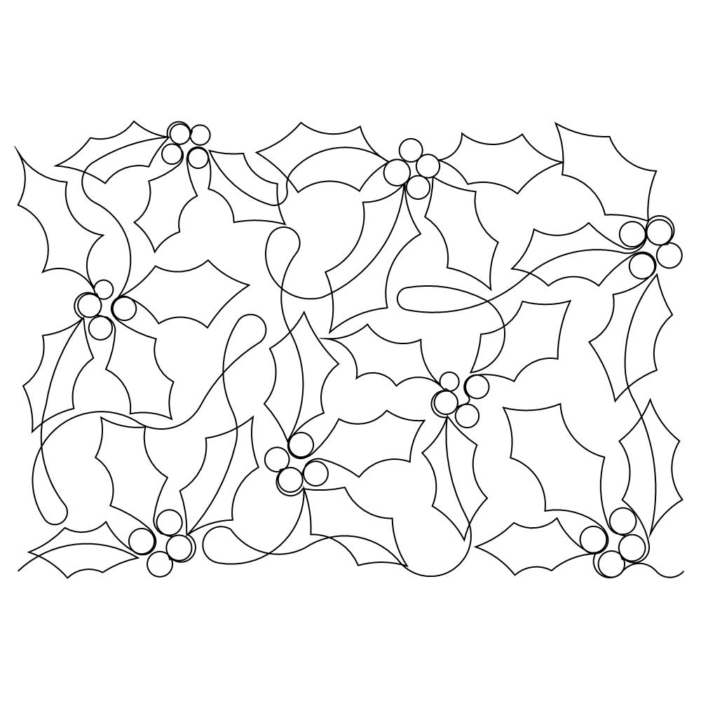 holly simple pano 001 sq Digital Pattern | Sweet Dreams Quilt Studio ...