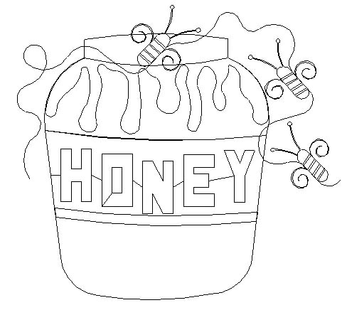 honey pot Digital Pattern | Sweet Dreams Quilt Studio - Digital Borders ...