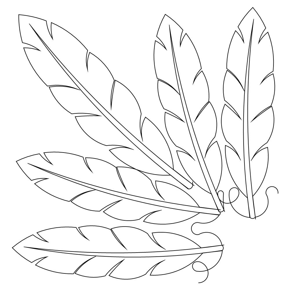 indian feather brd crn Digital Pattern | Sweet Dreams Quilt Studio ...