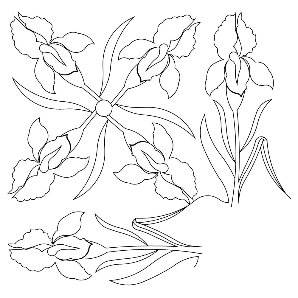 iris brd crn 001 - Digital Borders/Borders Corners Patterns | Sweet ...