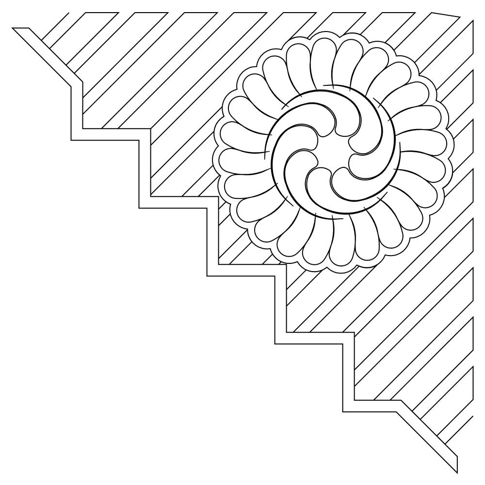 irish chain fill tri 002 Digital Pattern | Sweet Dreams Quilt Studio ...