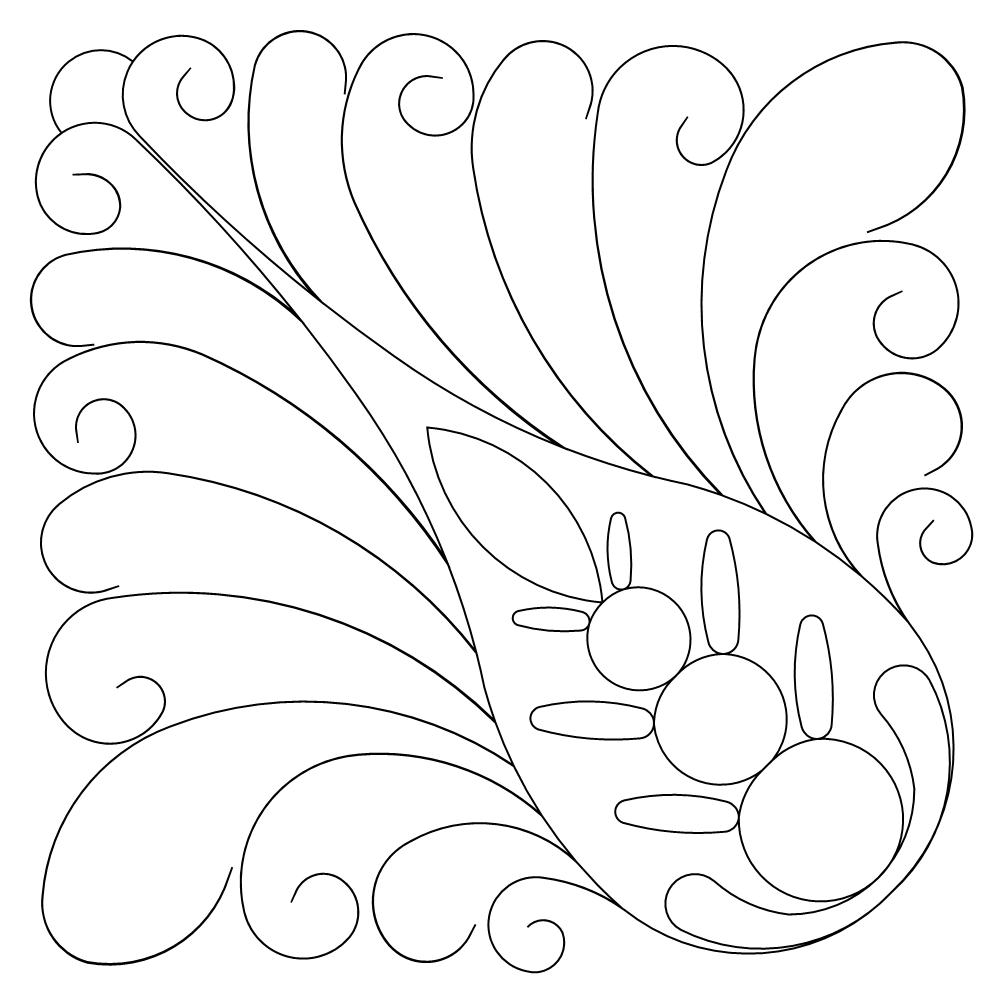 jessicas feather block 001 Digital Pattern | Sweet Dreams Quilt Studio ...