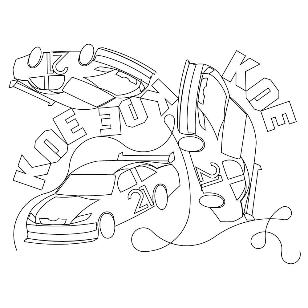 koe race car pano 001 - Edge to Edge Quilting Patterns