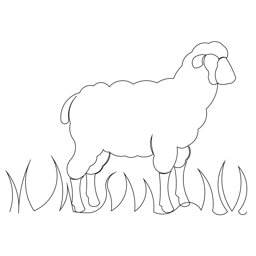 lamb border 001 Digital Pattern | Sweet Dreams Quilt Studio - Digital ...