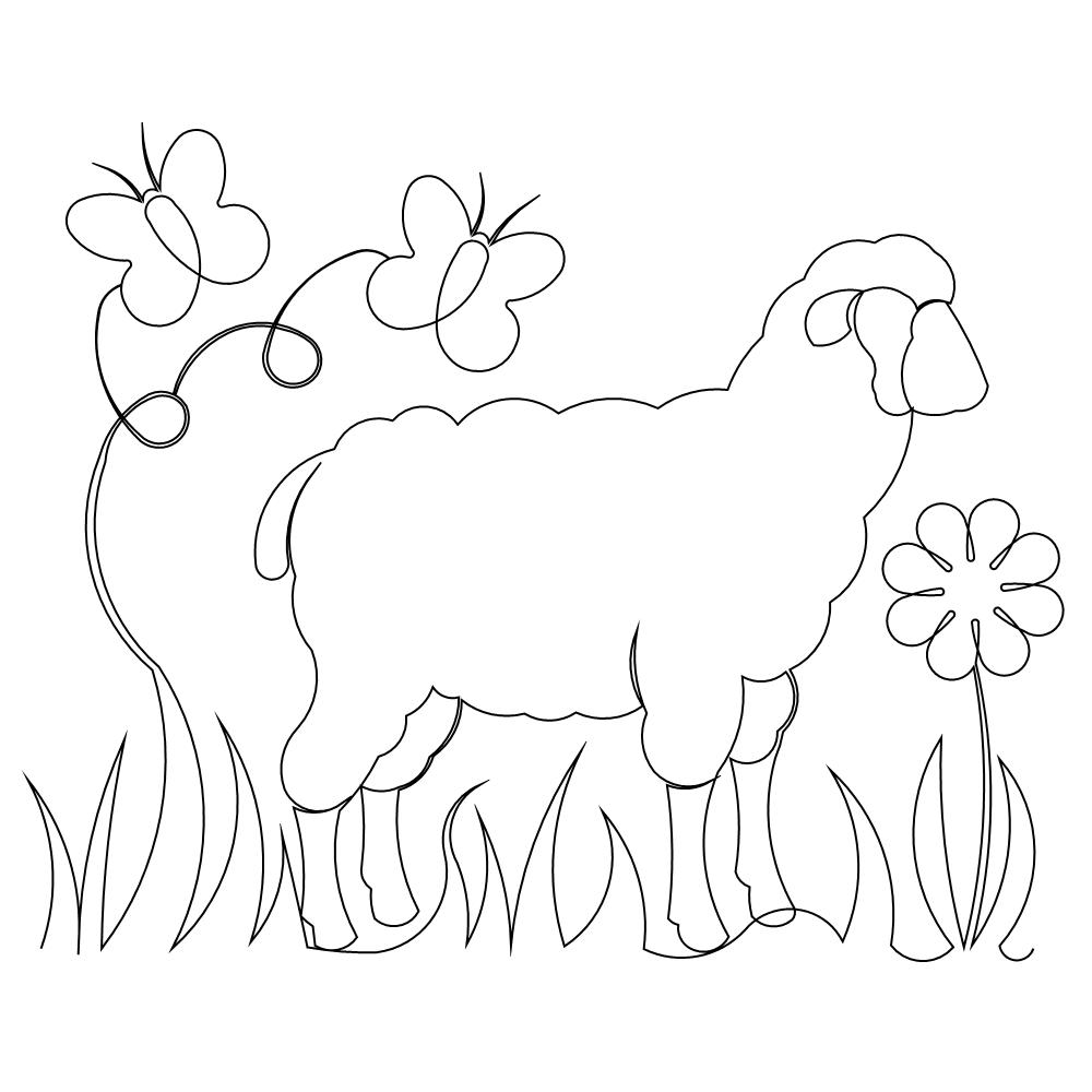 lamb border Digital Pattern | Sweet Dreams Quilt Studio - Digital ...