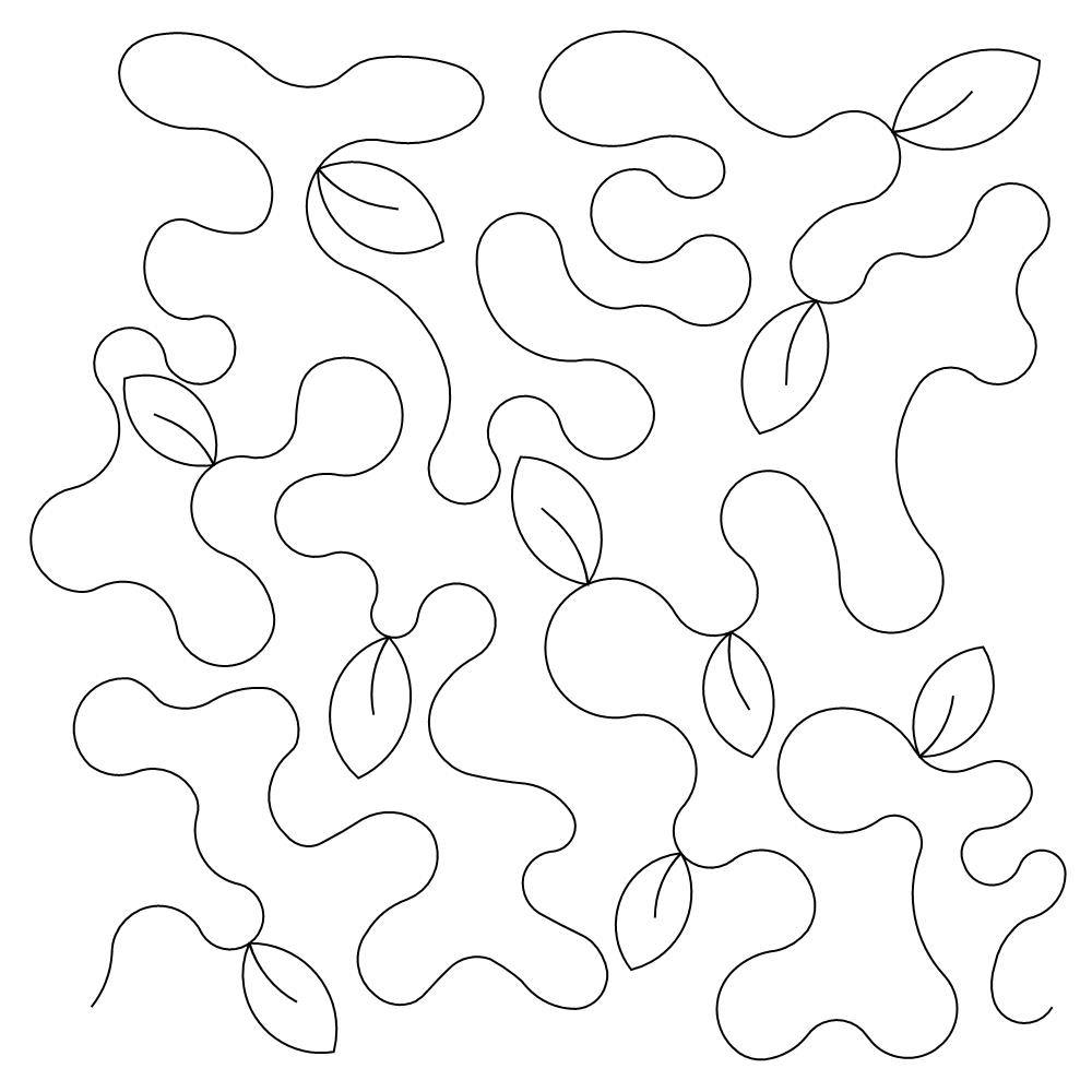 leaf meander e2e pano 001 - Edge to Edge Quilting Patterns