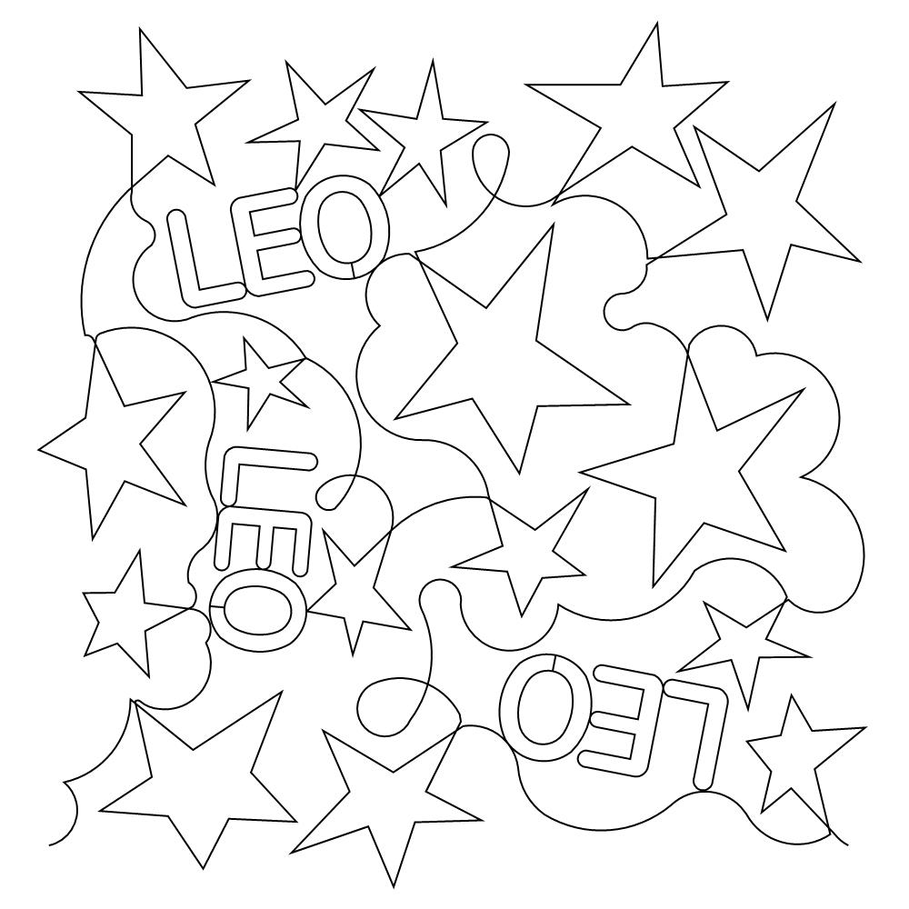 leo pano 002 Digital Pattern | Sweet Dreams Quilt Studio - Edge to Edge ...