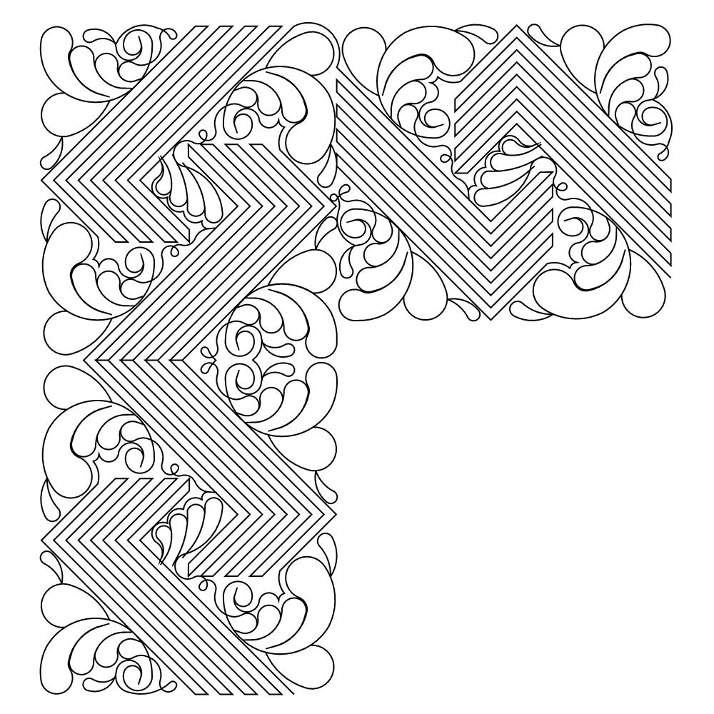 lightning bolt brd crn 001 Digital Pattern | Sweet Dreams Quilt Studio ...