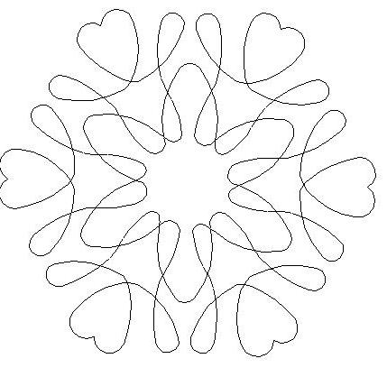 loopy hearts Digital Pattern | Sweet Dreams Quilt Studio - Digital ...