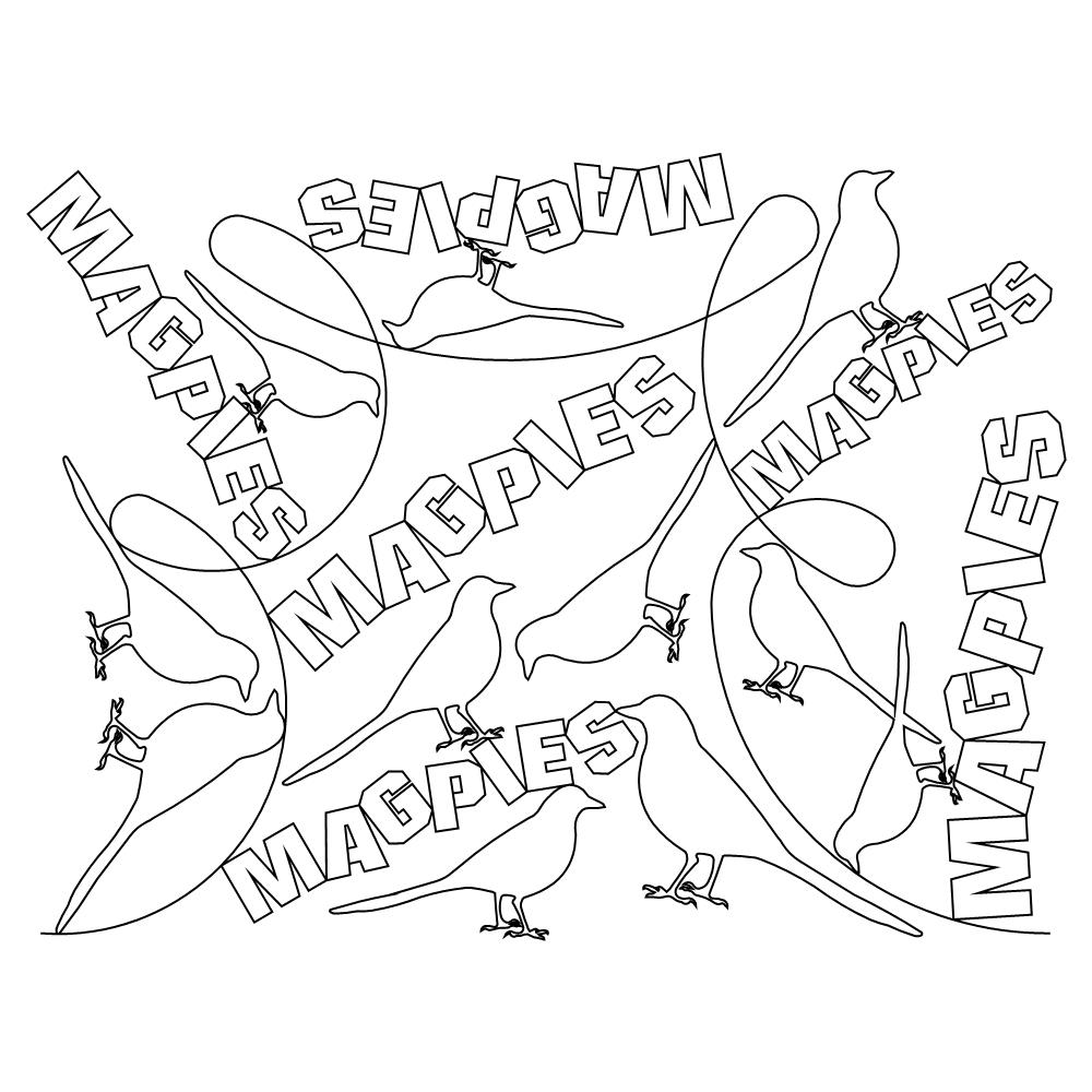 magpie pano 001 Digital Pattern | Sweet Dreams Quilt Studio - Edge to ...