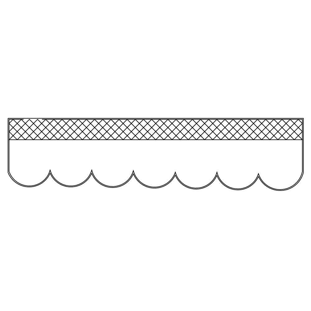 mantel blank with scallops Digital Pattern | Sweet Dreams Quilt Studio ...