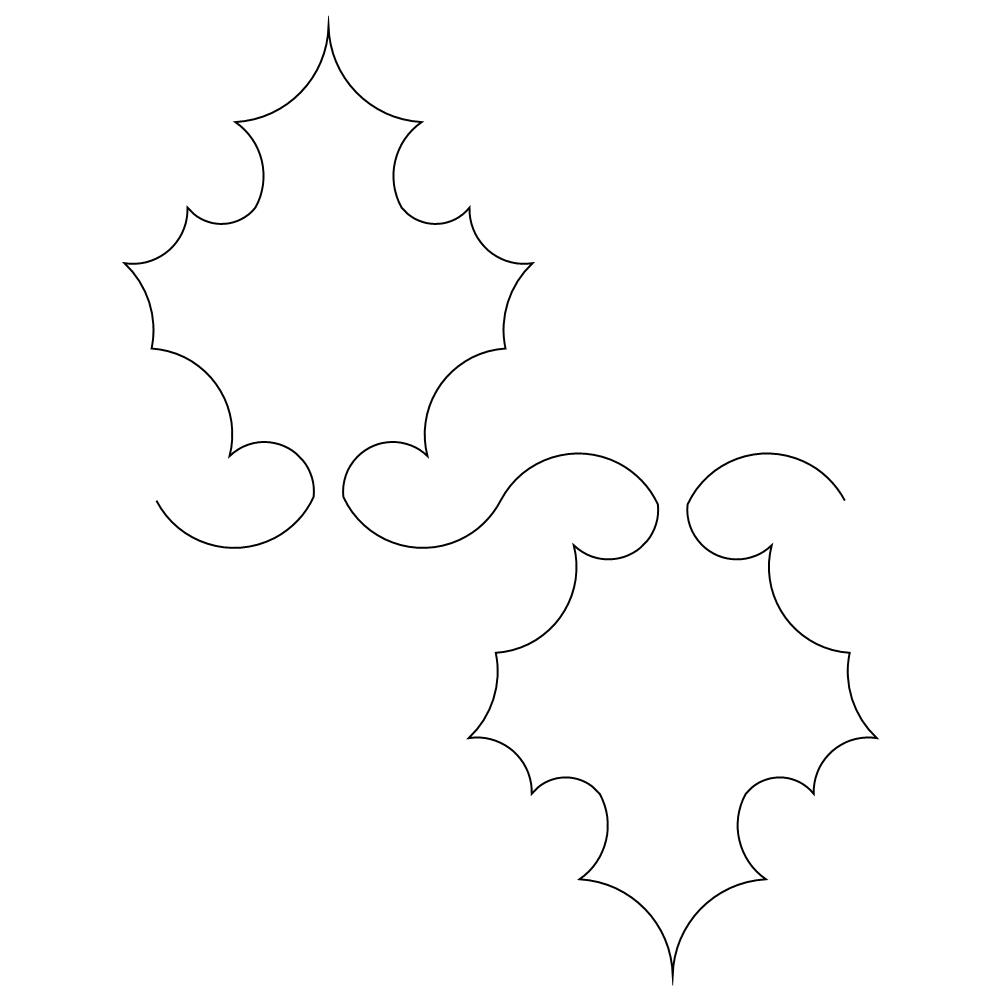 MAPLE leaves simple Digital Pattern | Sweet Dreams Quilt Studio - Edge ...