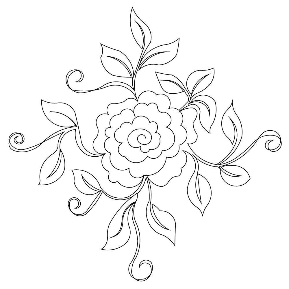 marcys rose block 001 Digital Pattern | Sweet Dreams Quilt Studio ...