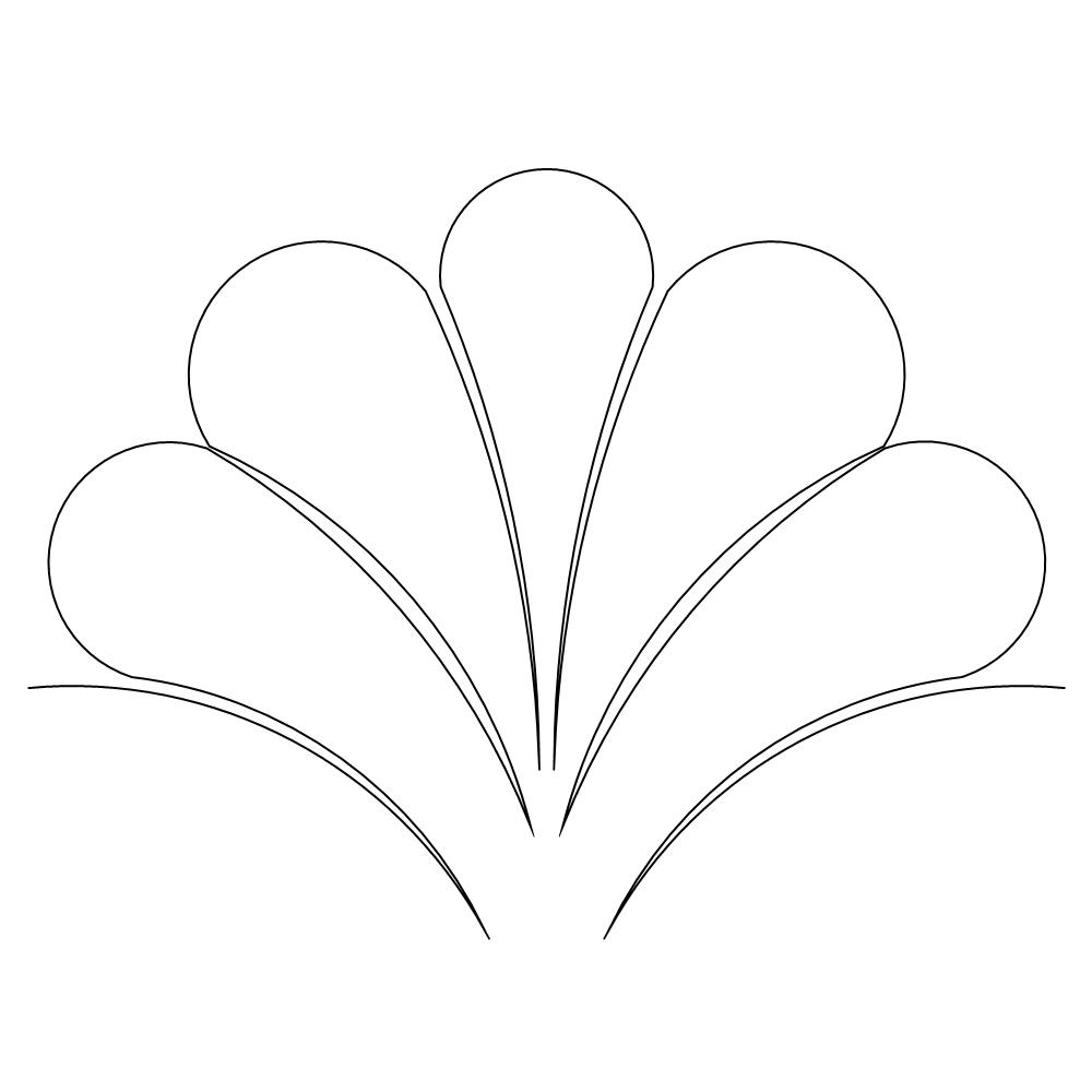 modern clamshell 008 Digital Pattern | Sweet Dreams Quilt Studio - Edge ...